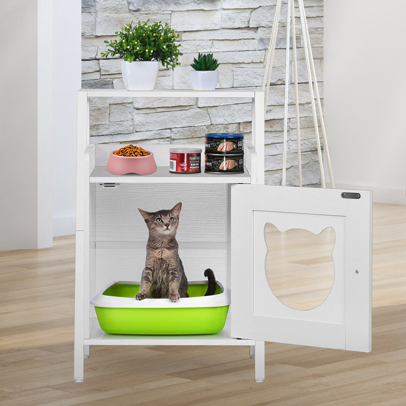 Tucker Murphy Pet™ Bedside Table Cat Litter Box | Wayfair
